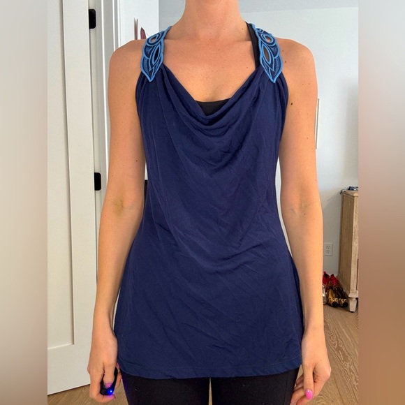 Akiko | Tops | Akiko Drape Front Cutout Back Tank | Poshmark